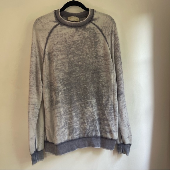 Zara | Tops | Zara Acid Wash Oversized Pullover | Poshmark